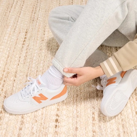 New Balance | Shoes | New Balance White And Orange Sneakers | Poshmark
